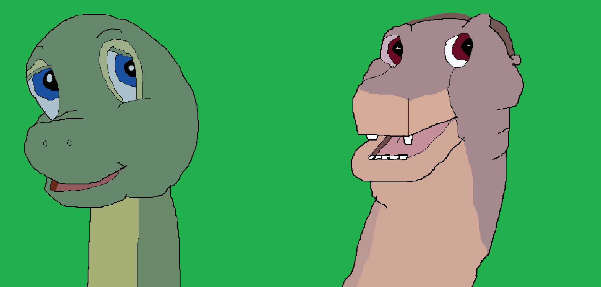 Dink and Littlefoot Drawing – TheLandBeforeTime.org